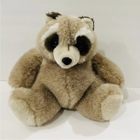 Toys | Vintage 1985 Gund Raccoon Plush Bandit Stuffed Animal 9 Tan ...